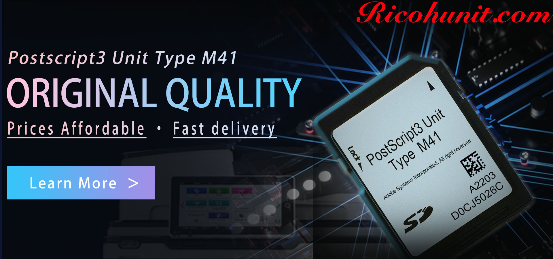 ricohunit.com. spend less. receive more