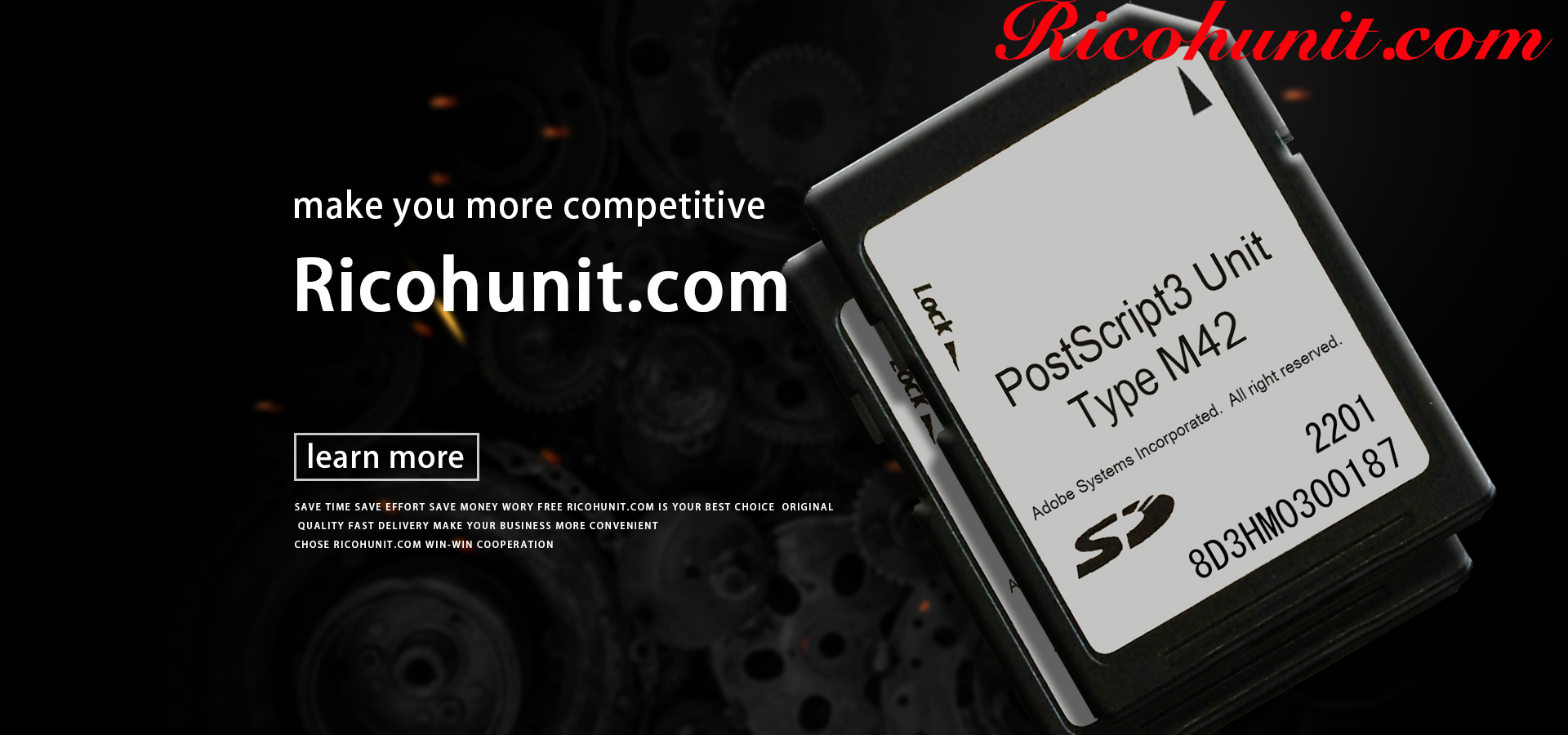 ricohunit.com. spend less. receive more